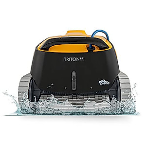 Dolphin Triton PS Robotic Pool [VACUUM] Cleaner - Ideal for In Ground Swimming Pools up to 50 Feet - Powerful Suction to Pick up Small Debris - Extra Large Easy to Clean Top Load Filter Basket