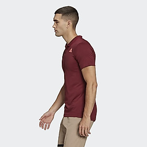 adidas Men's Tennis Freelift Polo Shirt, Shadow Red, X-Large