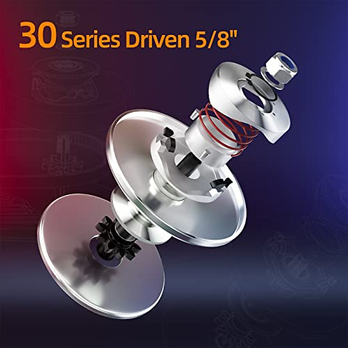 212cc Torque Converter Go Kart Clutch 3/4 inch 10T 40/41 & 12T 35 Chain Predator Drive Belt Pulley Replace for Manco Comet TAV2 Mini Bike - 30 Series