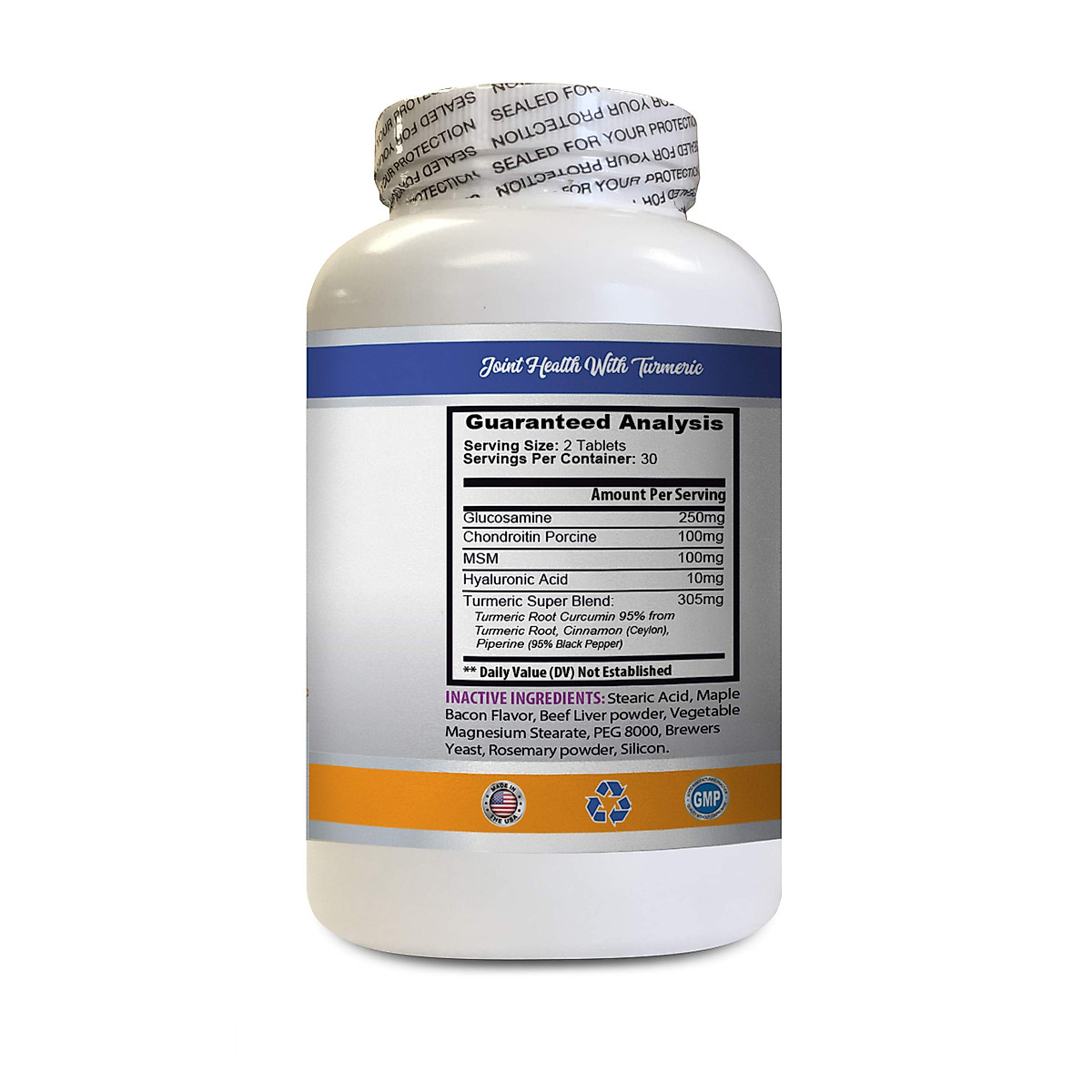 Dog Joint Hip Supplement - Pets Turmeric Joint Health - for Dogs and Cats - Advanced Complex - Dog Turmeric glucosamine - 2 Bottles (120 Tablets)