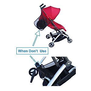 50+UPF Sunshade Extension Compatible with GB Pockit+ All City,Sun Visor UV Protect for Baby Stroller,Baby Stroller Summer Accessories, SUN002