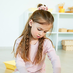 Lolalet Scrunchies for Women, Satin Hair Scrunchies Softer Than Silk Hair Ties, Big Scrunchy Ponytail Holder for Thick Thin Hair -6 Pack, Style A