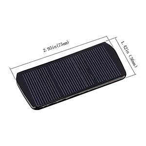 SUNYIMA 10Pcs (5V 60MA 2.95"x1.42") Mini Solar Panels for Solar Power Mini Solar Cells DIY Electric Toy Materials Photovoltaic Cells Solar DIY System Kits Without Copper Wire