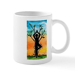CafePress Yoga Mug Ceramic Coffee Mug, Tea Cup 11 oz