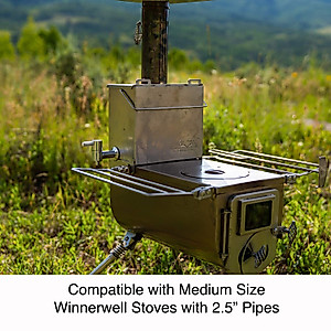 WINNERWELL Water Tank Medium | Compatible with Medium Size Wood Burning Tent Stoves | Durable 304 Stainless Steel