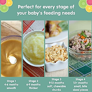 Sage Spoonfuls Baby Food Maker, Processor and Immersion Blender with Dishwasher-Safe Stainless Steel Attachments for Meal Prep & Baby-Led Weaning, White