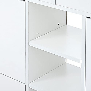 LUMISOL Shoe Cabinet with 4 Flip Drawers for Entryway, 2-Tier Shoe Storage Organizer with Drawers, Freestanding Shoe Rack Storage Organizer, White