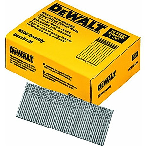 DEWALT Finish Nails, 1-1/4-Inch, 16GA, 2500-Pack (DCS16125) (packaging may vary)