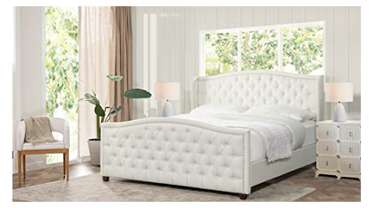 Jennifer Taylor Home Marcella King Bed Set - Elegant Upholstered Design