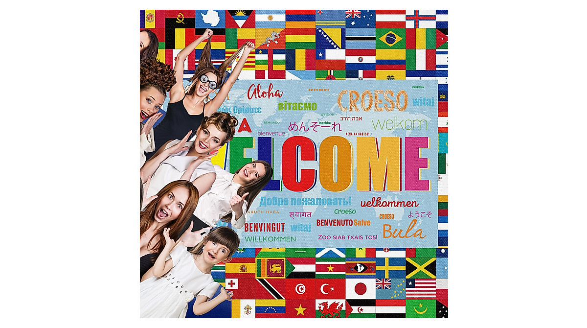 World Flags Backdrop for International Events & Parties