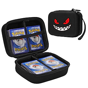 Brappo TCG Trading Card Case,Compatible with Skip Bo,Set Enterprises Five Crowns Card Games&baseball card,Soccer Cards and various game cards,Fits up to 500 Cards. (Not including Cards)(black)