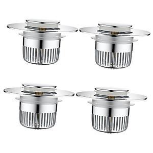 OSALADI 4pcs Kitchen Sink Stopper Strainer Filter Washbasin Plug Bathroom Sink Drainer Bathtub Drain Plug Bathroom Sink Stoppers Bathtub Sink Stopper Sink Plug Brass Toilet Plug