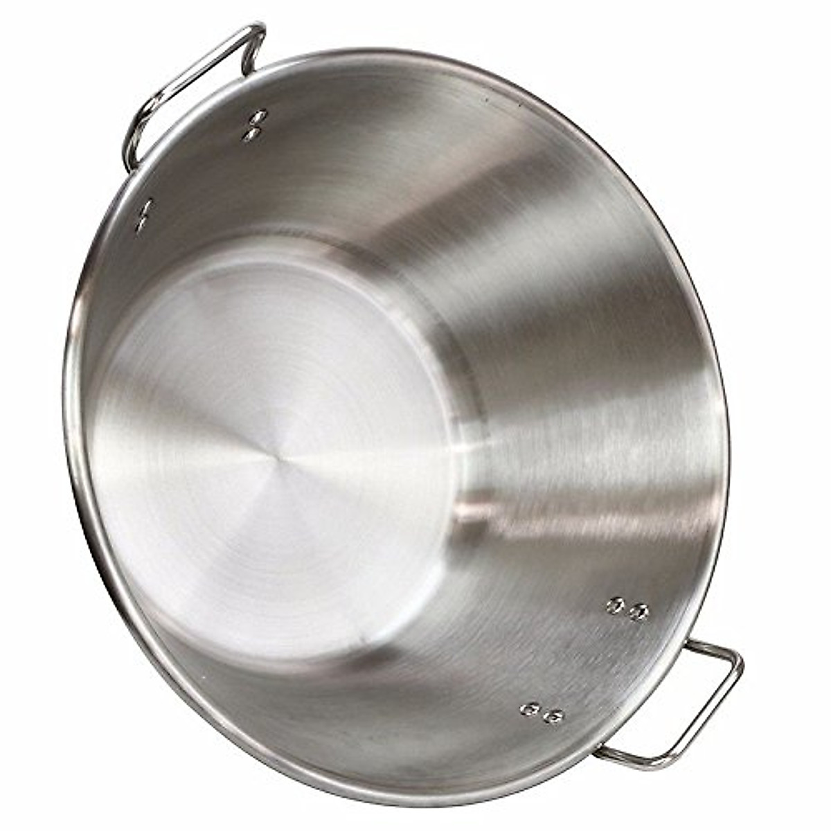 Barton Comal Large Deep 17" X 7.5" Stainless Steel Outdoor Para Carnitas Taco Disco Cocinar Plancha Griddle Tortillas Stir Fry Wok