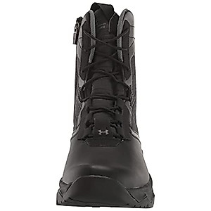 Under Armour Men's Stellar G2 Side Zip Military and Tactical Boot, Black (001)/Pitch Gray, 11