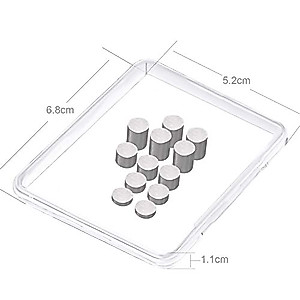 BBTO 12 Pieces, 3.625 oz. Tungsten Weights 3/8 Inch Incremental Cylinders Car Incremental Weights Compatible with Pinewood Car Derby Weights