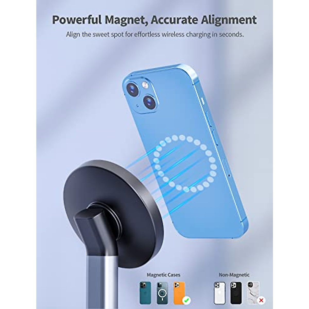 Magnetic Wireless Charging Station, Bototek Wireless Charger 3 in 1, 15W Fast Charger Stand + 20W USB C Power Adapter, for iPhone 13,12 Pro Max/Pro/Mini, iWatch 7/6/SE/5/4/3/2,AirPods 2/Pro/3