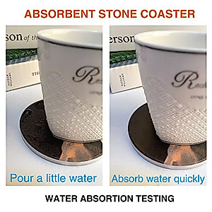 Pounchi Retro Video Game Coaster （4 Pack ） Game Lovers Absorbent Coasters Retro Drink Coasters for Game Lovers with Cork Base Bar Coasters Round Stone Coasters Car Coasters Set for Teens