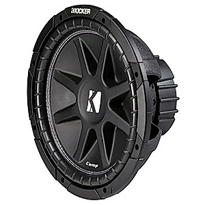 Kicker Bundle Compatible with 2014 - UP Chevy Silverado Crew Cab 43C124 Dual 12" Loaded Sub Box Enclosure with 46CXA8001 Amplifier