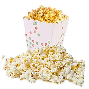 jojofuny 24pcs Popcorn Boxes Wedding Confetti Wedding Party Supplies Party Treat Boxes Candy Box Popcorn Treat Box Party Popcorn Boxes Set up Snack Box Chicken Popcorn Box Dessert