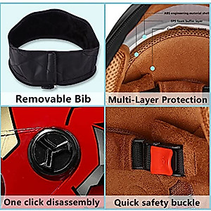 Electric Motorcycle Kids Full Face Helmet, Sport Boys Girls Flip-Type Helmet, Youth Children ATV Dirt Bike Racing MTB BMX Skating Cycling Scooter Four Wheeler Helmet, DOT Approved-A||50-56cm