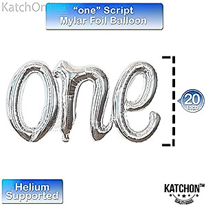 XtraLarge, Blue Foil Fringe Curtain - 8x3.2 Feet, Pack of 2 | Huge Silver 1 Balloon for First Birthday - Pack of 22 | Blue Fringe Curtain, First Birthday Balloons for 1st Birthday Decorations for Boys