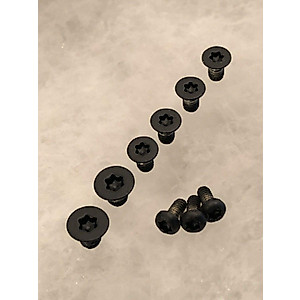 Black Scale, Pivot & Pocket Clip Screws for Spyderco Manix 2 G10 Handle Set of 9