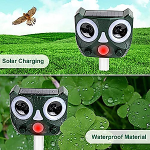Solar Animal Pest Solar Motion Activated Cat Deterrent Cat Deterrent Outdoor Snake Repellent for Yard Powerful Dog Repellent for Yard Motion Cat Repellent Outdoor Racoon Repellant Products Outdoor