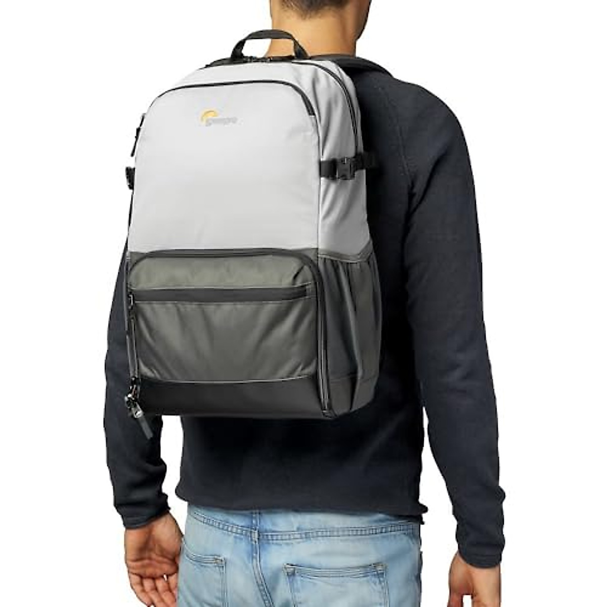 Lowepro LP37238-PWW Truckee BP 250 LX Outdoor Camera Backpack, Fits 15 inch Tablet, for Compact DSLR/Mirrorless, for Sony, Canon, Nikon, 1-2 Lenses, Gimbal, Video Drone, DJI, Osmo, Mavic, Light Grey