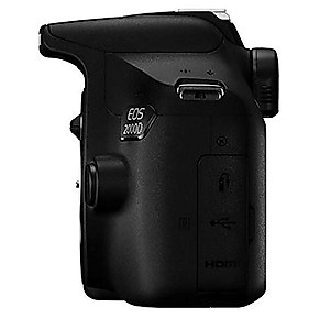 Canon EOS 2000D (Rebel T7) DSLR Camera w/Canon EF-S 18-55mm F/3.5-5.6 III Zoom Lens + Case + 64GB SD Card + Spare Battery (14pc Bundle)