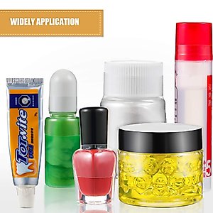 Boao 1250 Pieces Shrink Band for Bottles PVC Heat Shrink Wrap for Jars Perforated Shrink Wrap for Bottles Shrink Band Tamper for Cans and Tins, 5 Size, 250 Pieces of Each Size (Clear)