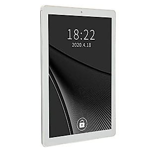 Tablet PC, 10 Inch Silver Tablet 11 3GB RAM 64GB ROM 3G & WiFi 5G Network for Men Daily School (US Plug)
