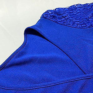 BOGURST Dresses for Women Party Elegant Balloon Sleeve V Neck Sheath Casual Work Ladies Dresses molv 2XL