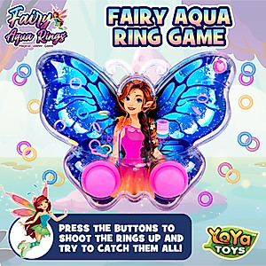 YoYa Toys Fairy Butterfly Ring Toss Handheld Game - Games for Kids Handheld with Cute Pixie Design, Classic-Style Retro Game, Portable & Travel-Friendly Handheld Games for Kids