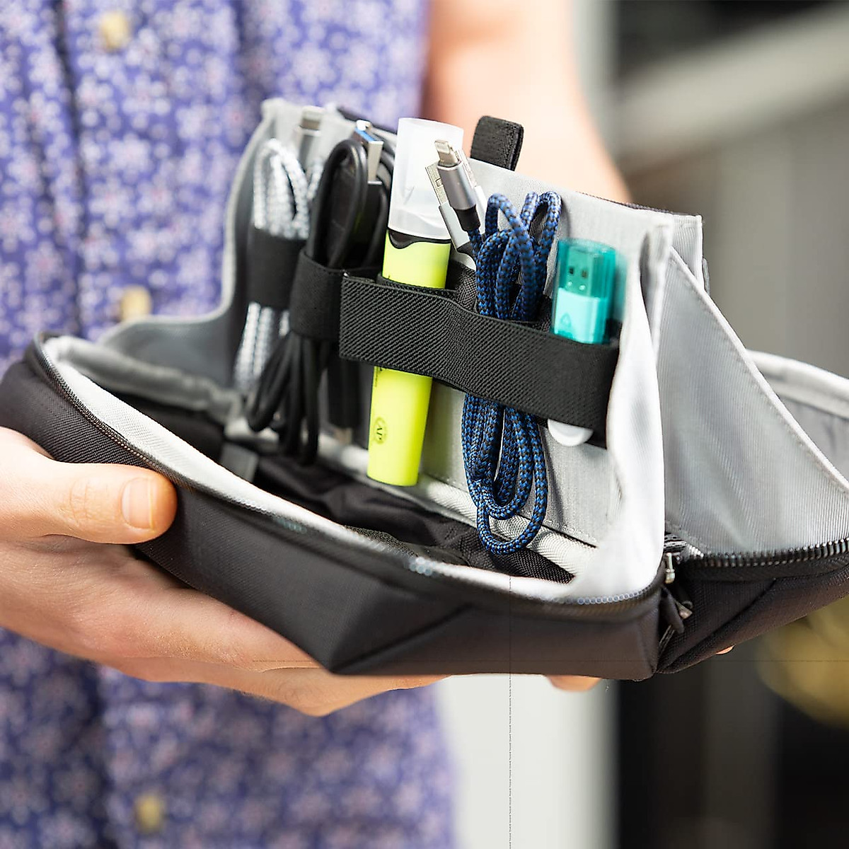 Taskin Electronic Organizer/Tech Accessories Pouch/Cable Organizer