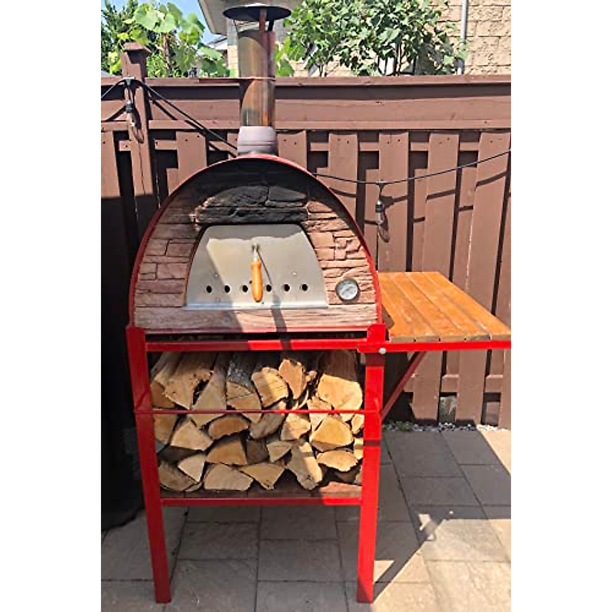 Authentic Pizza Ovens - Maximus Red Wood Fire Oven