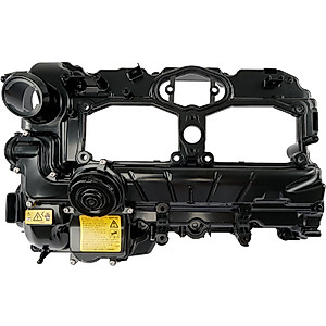 Upgrade Black Aluminum N20 Engine Valve Cover Kit with Gasket, Bolts & Oil Cap Compatible with 2012-2018 BMW 228i 320i 328i 328i GT xDrive 428i 528i X1 X3 X4 X5 Z4 2.0L Replaces 11127588412 264-517