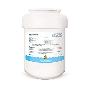 AQUWOW AW-MWF Refrigerator Water Filter MWF, Replacement for GE SmartWater MWFP, MWFA, GWF, HDX FMG-1, WFC1201, GSE25GSHECSS, PC75009, RWF1060, 197D6321P006