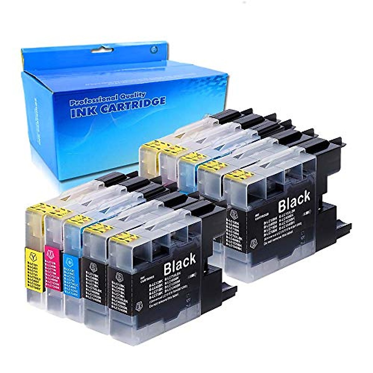 TengSheng Compatible Ink Cartridges Replacement for Brother LC75 LC71 LC79 XL use for MFC-J6710DW MFC-J6910DW MFC-J835DW MFC-J430W MFC-J6510DW MFC-J280W (4BK 2C 2M 2Y 10PK)