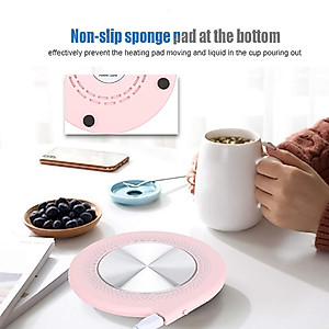 USB Cup Mug Heating Mat, Coffee Mug Warmer for Office Home Desk, USB Heater Insulation Pad Coaster Cup Warmer Heating Plate ()