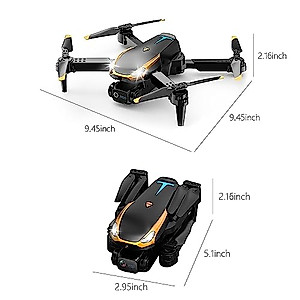Drone with Dual Camera for Adults, FPV HD 1080P Video Aircraft for Beginner, Foldable Hobby RC Quadcopter, Toys Gifts with For Boys Girls With Altitude Hold Headless Mode Start Speed Adjustment