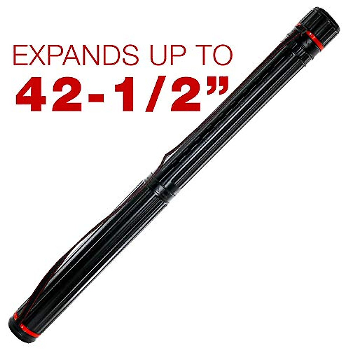 US Art Supply Black Telescoping Drafting Tube - Outside Diameter: 3-1/4", Inside Diameter: 2-7/8" inch, Length: 25 to 42-1/2 inches