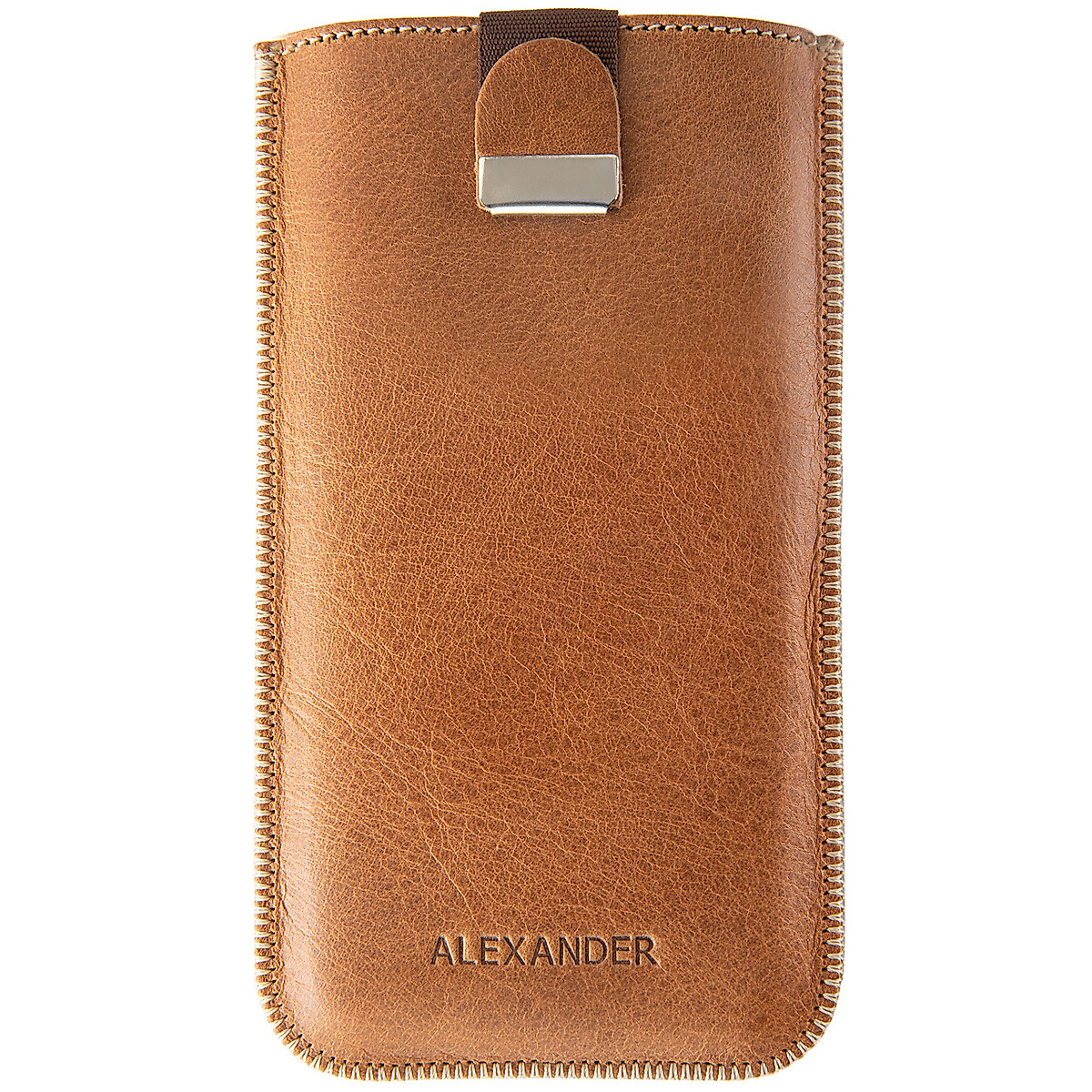 Italian Leather pouch for Samsung Galaxy, Free Personalization