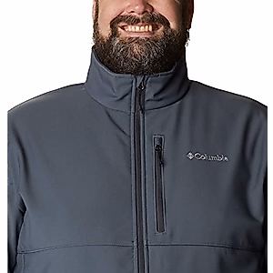 Columbia Men's Ascender Softshell Front-Zip Jacket, Graphite, Medium