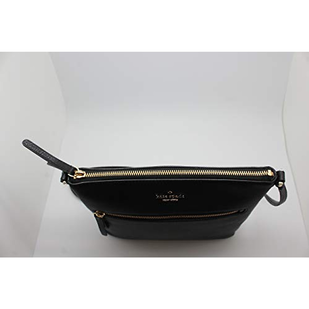 Kate Spade New York Jackson Top Zip Crossbody Leather Purse in Black
