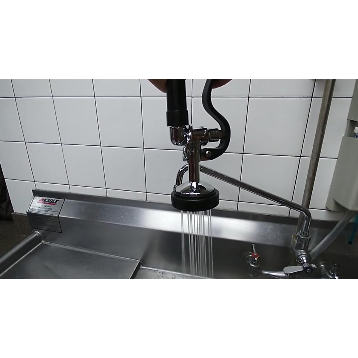 Pre Rinse Sprayer Sink Sprayer Replacement Spray Valve for Commercial Sink Faucet Polished High Pressured, Black