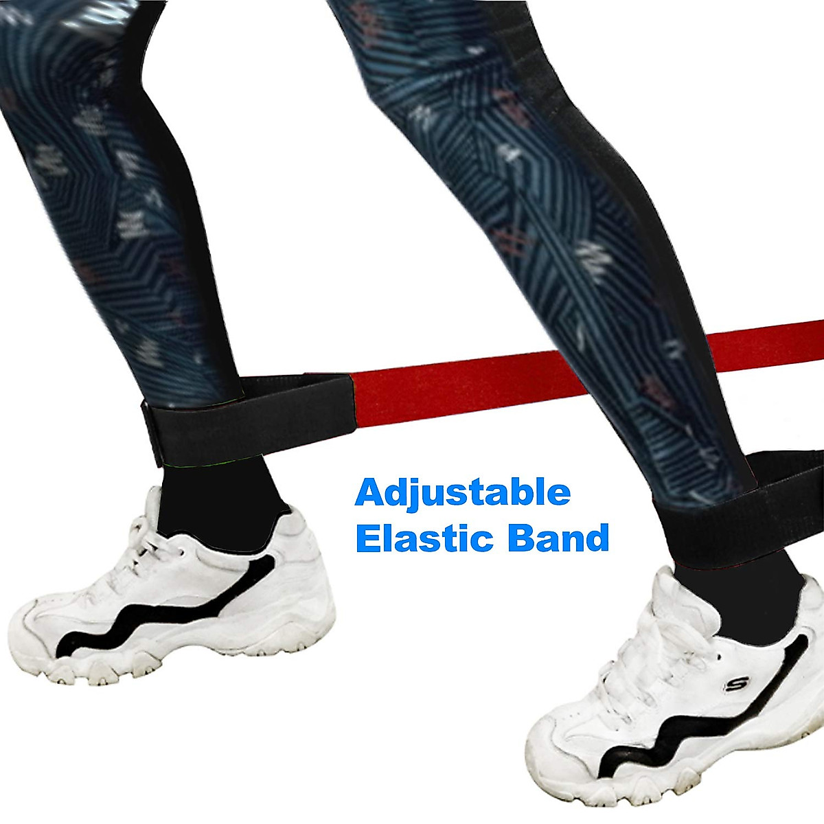 Hiverst 4 Legged Race Band, Outdoor Party Group Game for Kid Adult, Cooperative Team Race for Birthday Party, Relay Race, Field Day, Team-Building, Backyard Activity Game with Carrying Pouch(2 pack