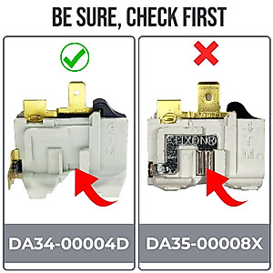 (OEM) A1PartsPro DA34-00004D for Samsung Refrigerator Relay Compressor Overload Protector Replacement Accessories