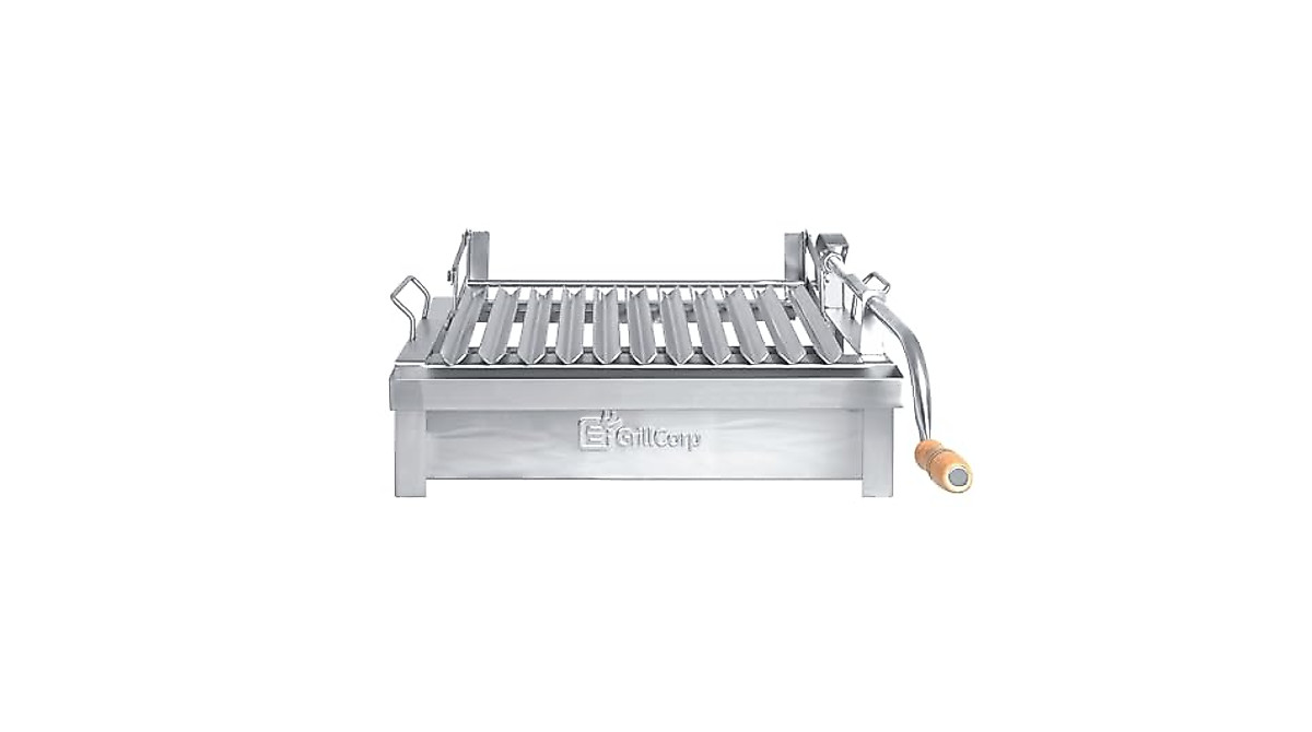 Grillcorp Stainless Steel Grill: Portable Lift System BBQ