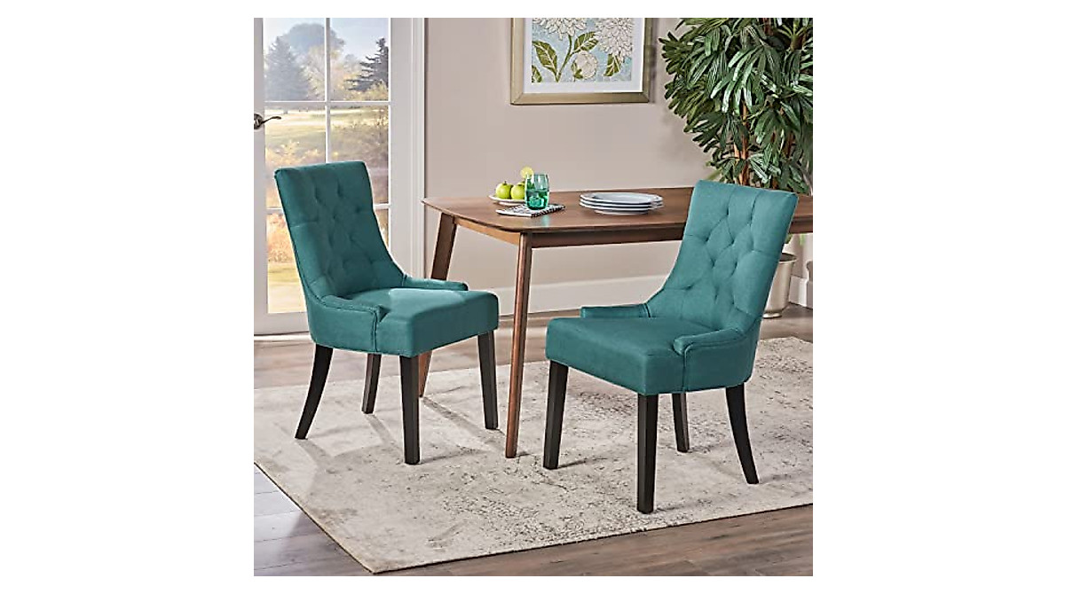 Hayden Dark Teal Dining Chairs Set - Contemporary Comfort