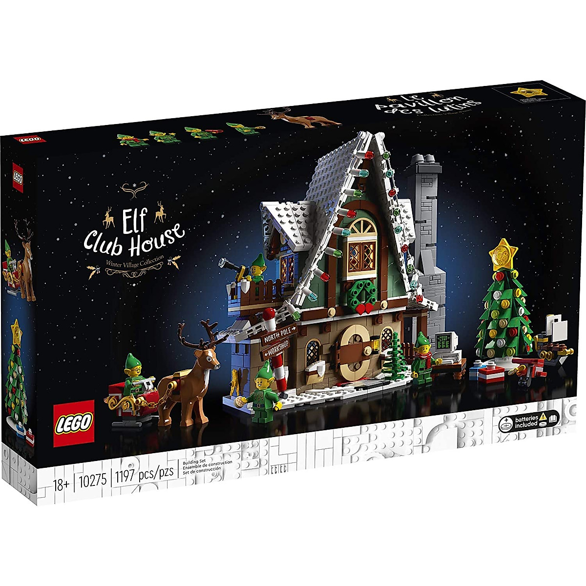 LEGO Elf Club House (10275) Building Kit; an Engaging Project and A Great Holiday Present Idea for Adults, New 2021 (1,197 Pieces)